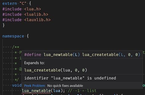Undefined Identifiers Using Lua Issue Microsoft Vscode Cpptools Github