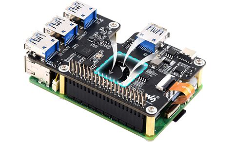 Add Four Usb 32 Ports To Your Raspberry Pi 5 With The Waveshare Pcie To Usb Hat Electronics Lab