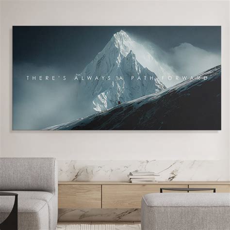 Inspirational Workspace Art Theres Always A Path Forward Official