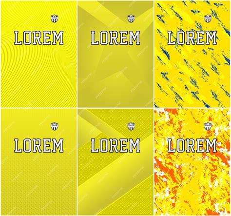 Premium Vector | Yellow abstract pattern background sublimation jersey