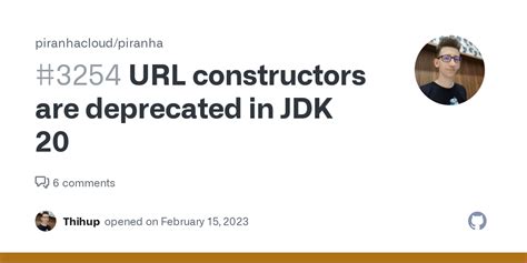 Url Constructors Are Deprecated In Jdk 20 · Issue 3254 · Piranhacloud