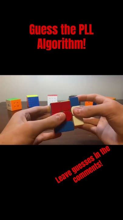 Guess The Pll Algorithm Subscribe For More Cubing Content Cuber