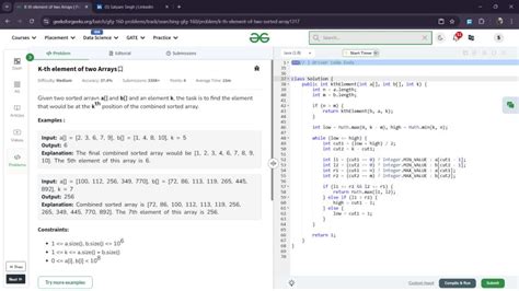 Gfg160 Gfg160 Geekstreak2025 Day32 Dsachallenge 100daysofcode Satyam Singh