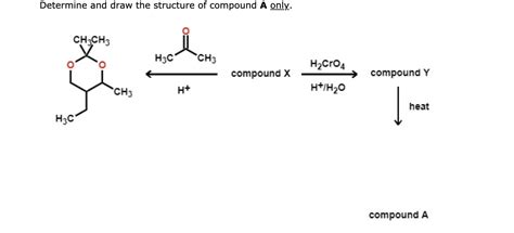 Solved Determine And Draw The Structure Of Compound A Only