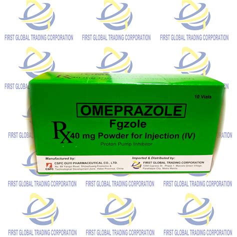 Omeprazole Fgzole 10 Vials