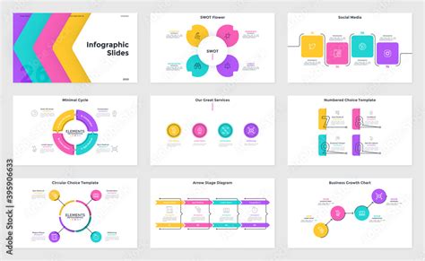 Set Of 9 Infographic Concepts Stock Vector Adobe Stock