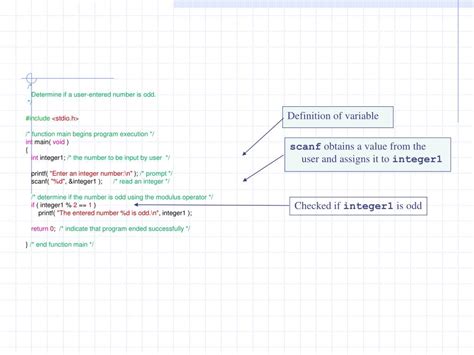Ppt Lecture 2 Introduction To C Programming Powerpoint Presentation