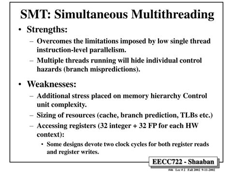 Ppt Simultaneous Multithreading Smt Powerpoint Presentation Free