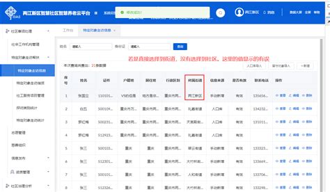 Bug 6533 【特定人群走访信息】新增，选择行政区划时，若是只选择到街道，没有选择到社区。那么列表的所属街道的值则显示有误 重庆市