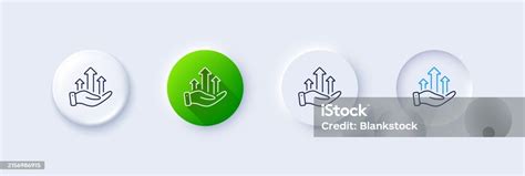 성장 차트 선 아이콘입니다 돈 이익 기호입니다 선 아이콘 벡터 3차원 형태에 대한 스톡 벡터 아트 및 기타 이미지 3차원 형태 경제 고급 Istock