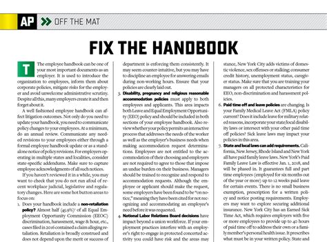 Asphaltpro Magazine Revise Employee Handbook For Hot Button Issues