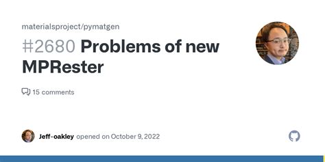 Problems Of New Mprester · Issue 2680 · Materialsprojectpymatgen · Github
