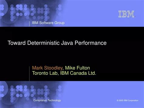 Ppt Toward Deterministic Java Performance Powerpoint Presentation
