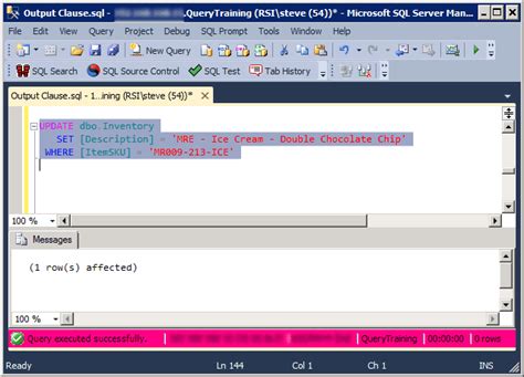 Mastering Sqls Output Clause For Update Statements