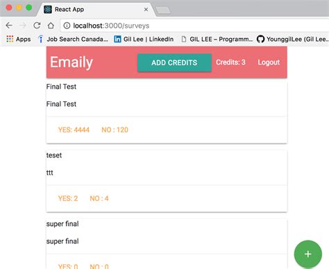 Github Younggilleeemailsurveysystem Email Survey System React Redux Nodejs Mongodb