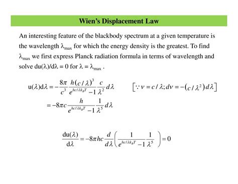 Planck Radiation Formula Physics Powerpoint Slides Learnpick India