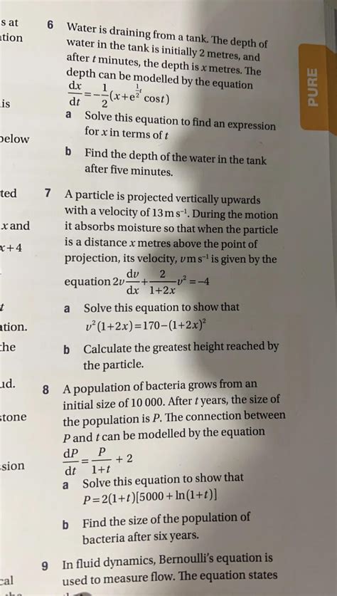 Q6a Differential Equations How Am I Going Wrong Raskmath
