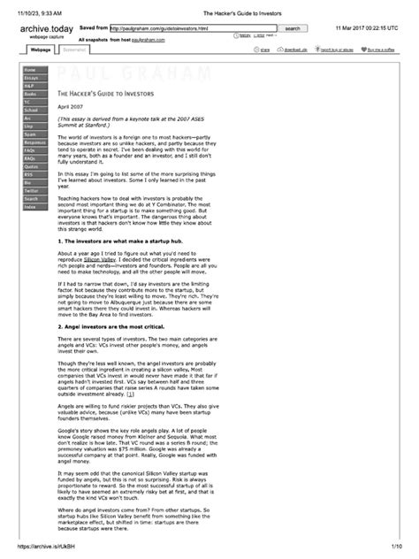 the hacker s guide to investors pdf
