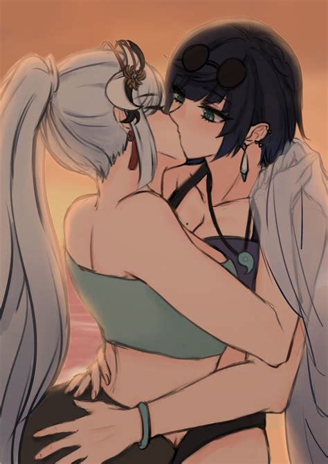 Shenhe And Yelan Genshin Impact Drawn By A Ai Ri Danbooru