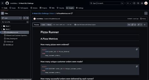 jenish babu t v on linkedin 8weeksqlchallenge sql dataanalytics