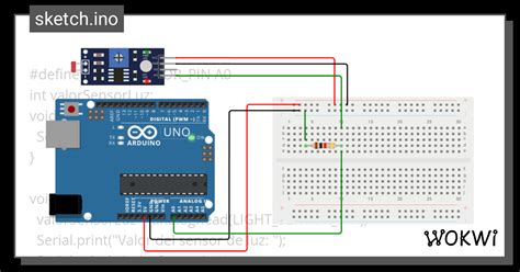 Photoresistor Wokwi Esp32 Stm32 Arduino Simulator