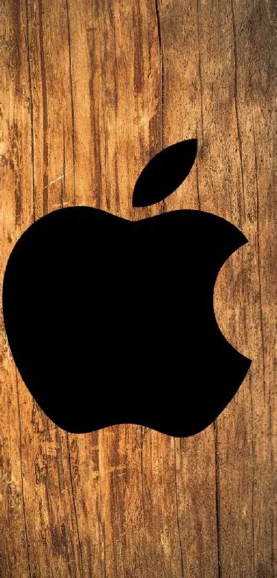 Rustic Apple Logo Wallpaper Free Download