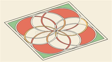 Floral Tile Pattern Decorative Design Element Vector Design Generative Ai Stock Illustration