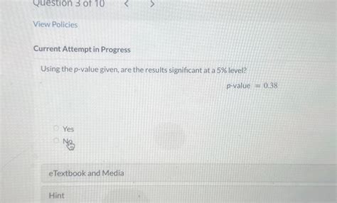 solved using the p value given are the results significant
