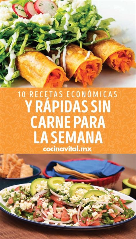 10 Recetas Económicas Y Rápidas Sin Carne Para La Semana Lunes Sin Carne Recetas Guisados Sin