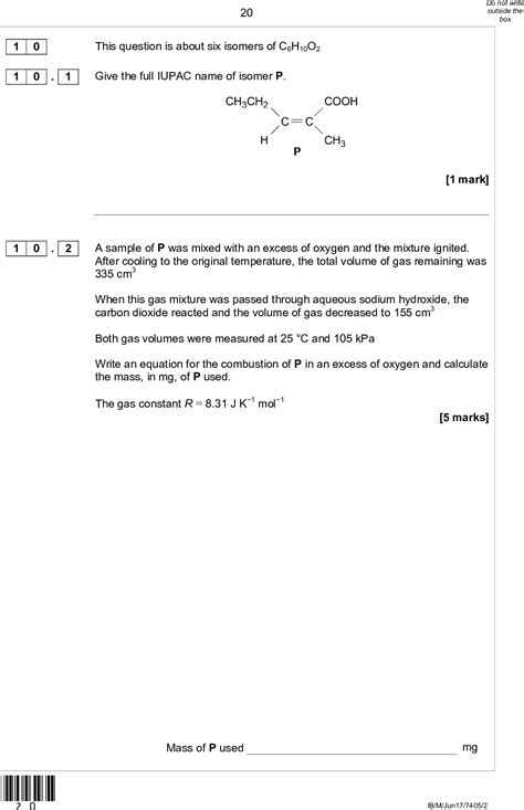 Aqa Jun 2017 Paper 2 Q1 With Explained Solutions
