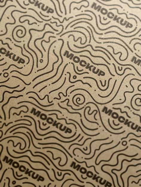 Premium Psd Wrapping Paper Mock Up Design