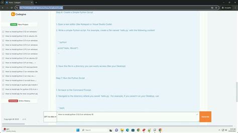 How To Install Python 3 12 0 On Windows 10 Youtube