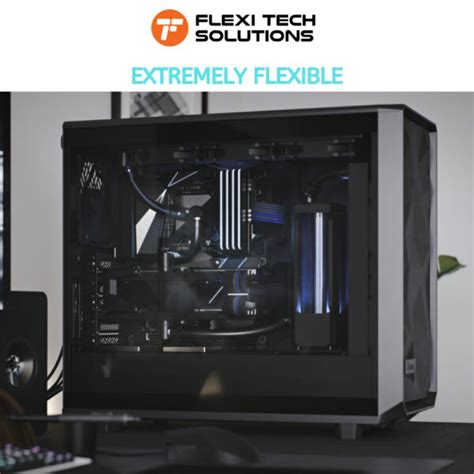 Fractal Design Meshify 2 Black Solid Pc Desktop E Atx Casing Flexi Tech