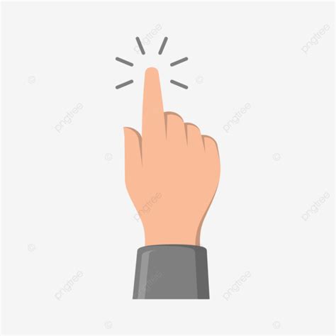 Click Hand Gesture Vector Illustration Hand Gesture Gestures Click