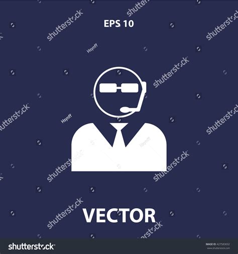 Security Man Icon Security Man Vector Stock Vector Royalty Free 427583032 Shutterstock