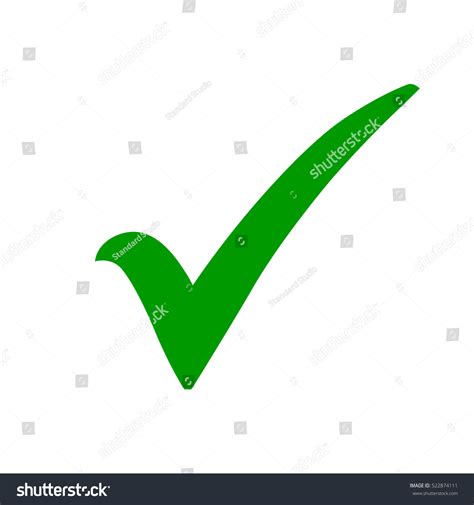 Green Check Mark Icon Tick Symbol Stock Vector Royalty Free 522874111 Shutterstock