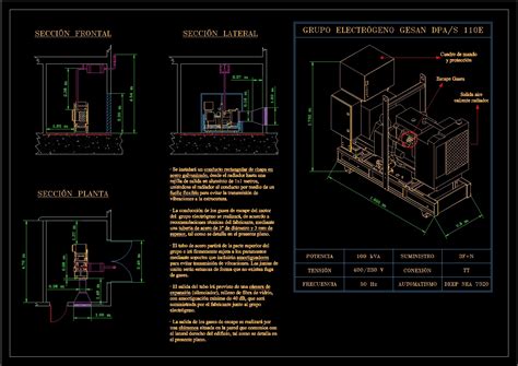 Generator Dwg Block For Autocad • Designs Cad