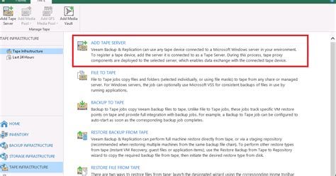 how to add tape server in veeam backup and replication ~ techmint