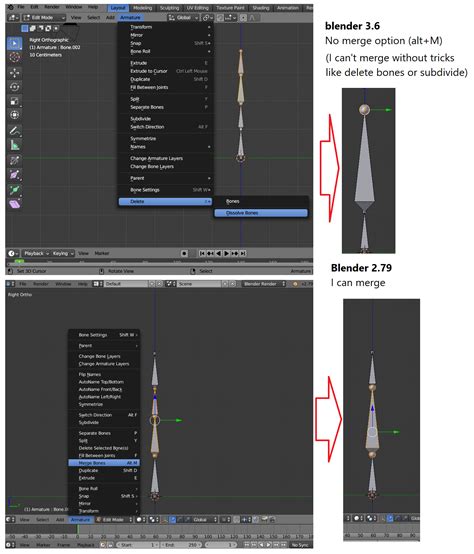 Merge Bones Alt M Missing In Blender Basics Interface Blender Artists Community