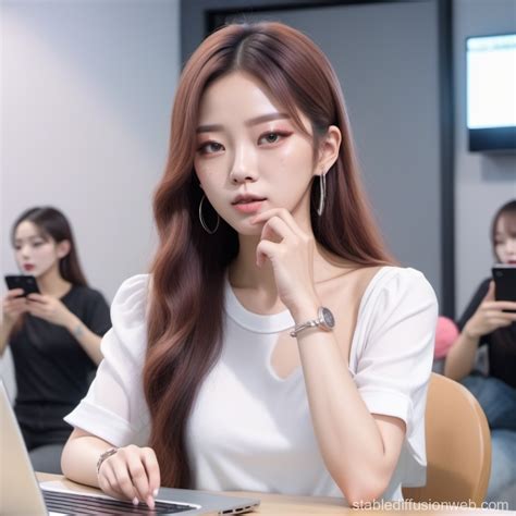 Chaotic Online Life Of A Kpop Idol Stable Diffusion Online