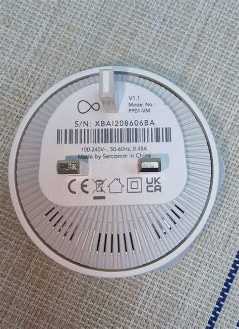 Virgin Media Wifi Booster Intelligent Pod Model Pp01 Vm Virgin