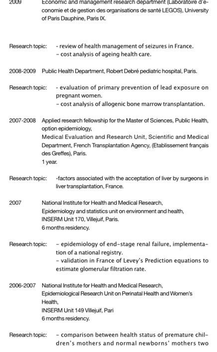 Modele Cv Admission Post Bac