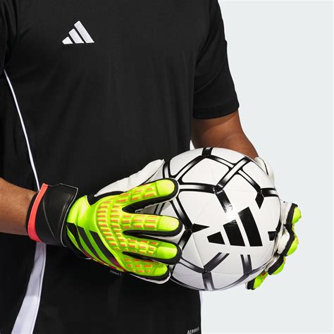 Adidas Predator Match Fingersave Goalkeeper Gloves Yellow Adidas Gh