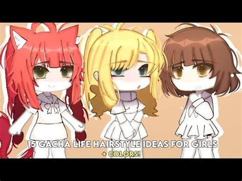 15 Gacha Life Hairstyles For Girls Colors Youtube
