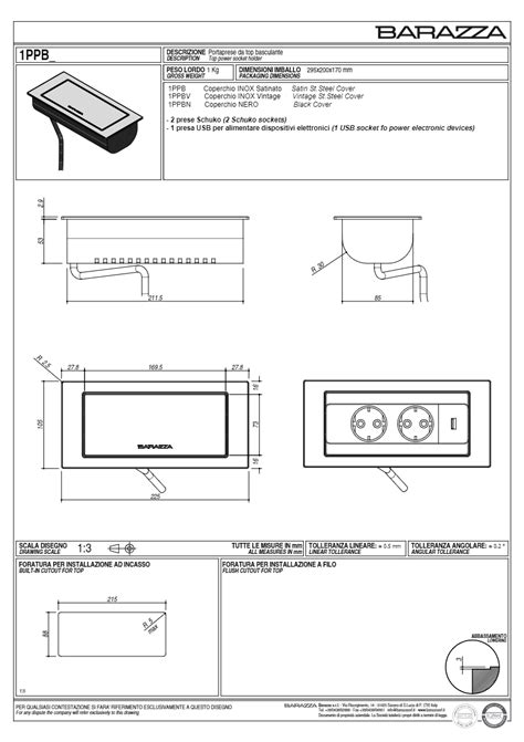 1ppb Multiple Stainless Steel Electrical Socket With Usb By Barazza