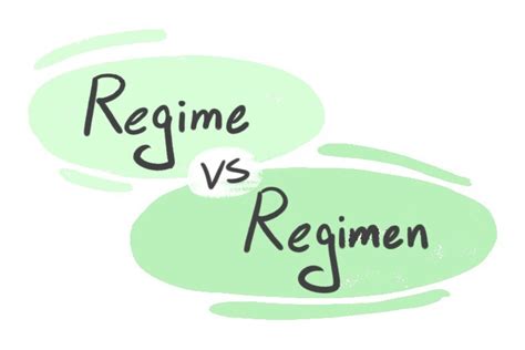 Regime Vs Regimen In English Langeek