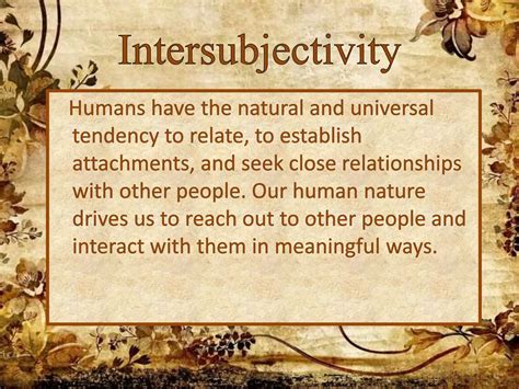 The Concept Of Intersubjectivity In Languagepptx