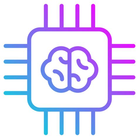 Processor Generic Gradient Outline Icon