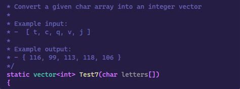 Solved Convert A Given Char Array Into An Integer Vector