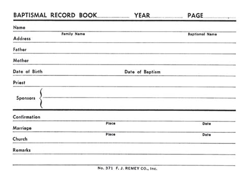 Baptisms Record Template For Printing Free And Customizable Baptism